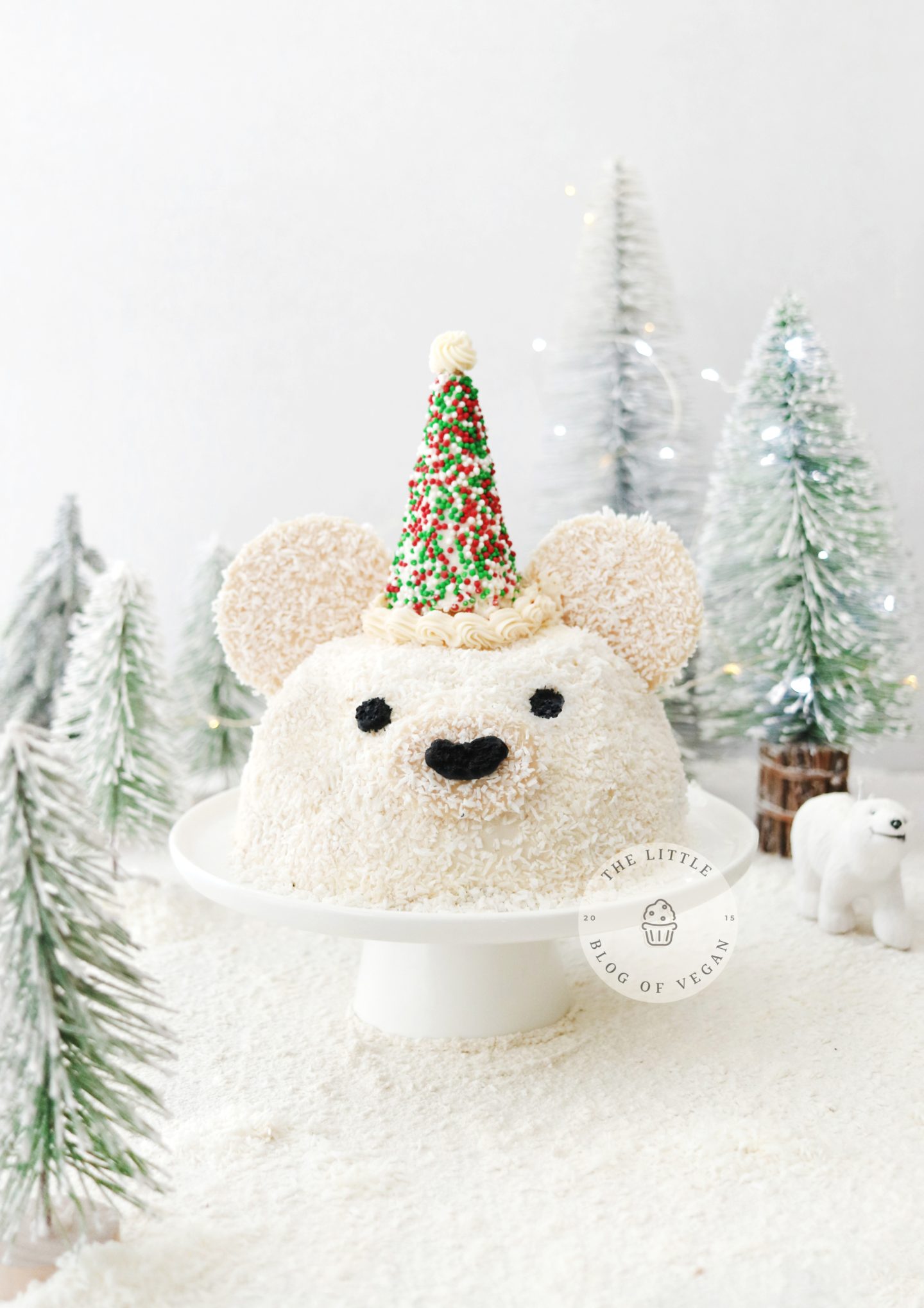 Easy Polar Bear Mousse Cake - The Little Blog Of Vegan