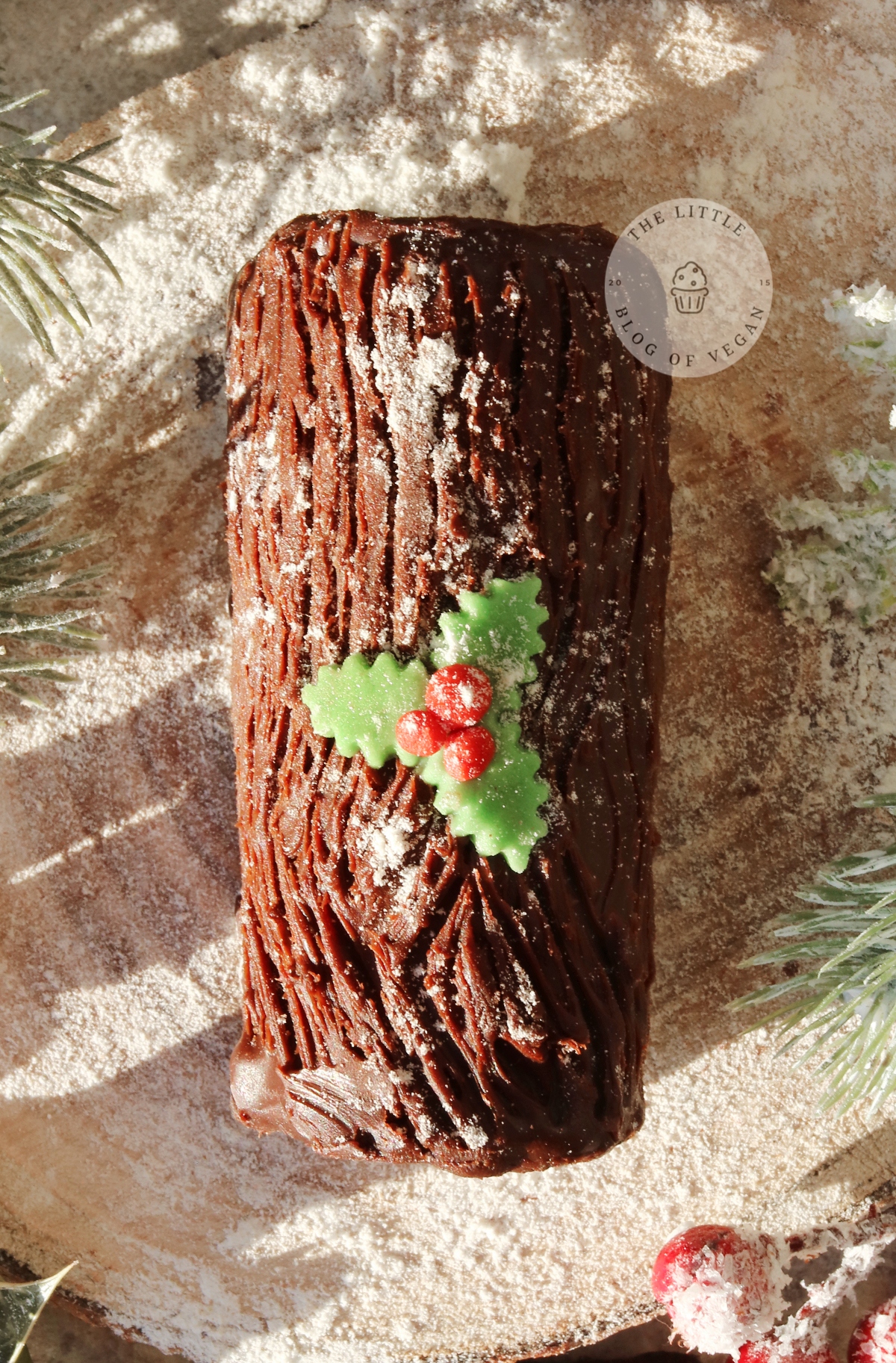 Gluten-free Vegan Mini Yule Logs - The Little Blog Of Vegan
