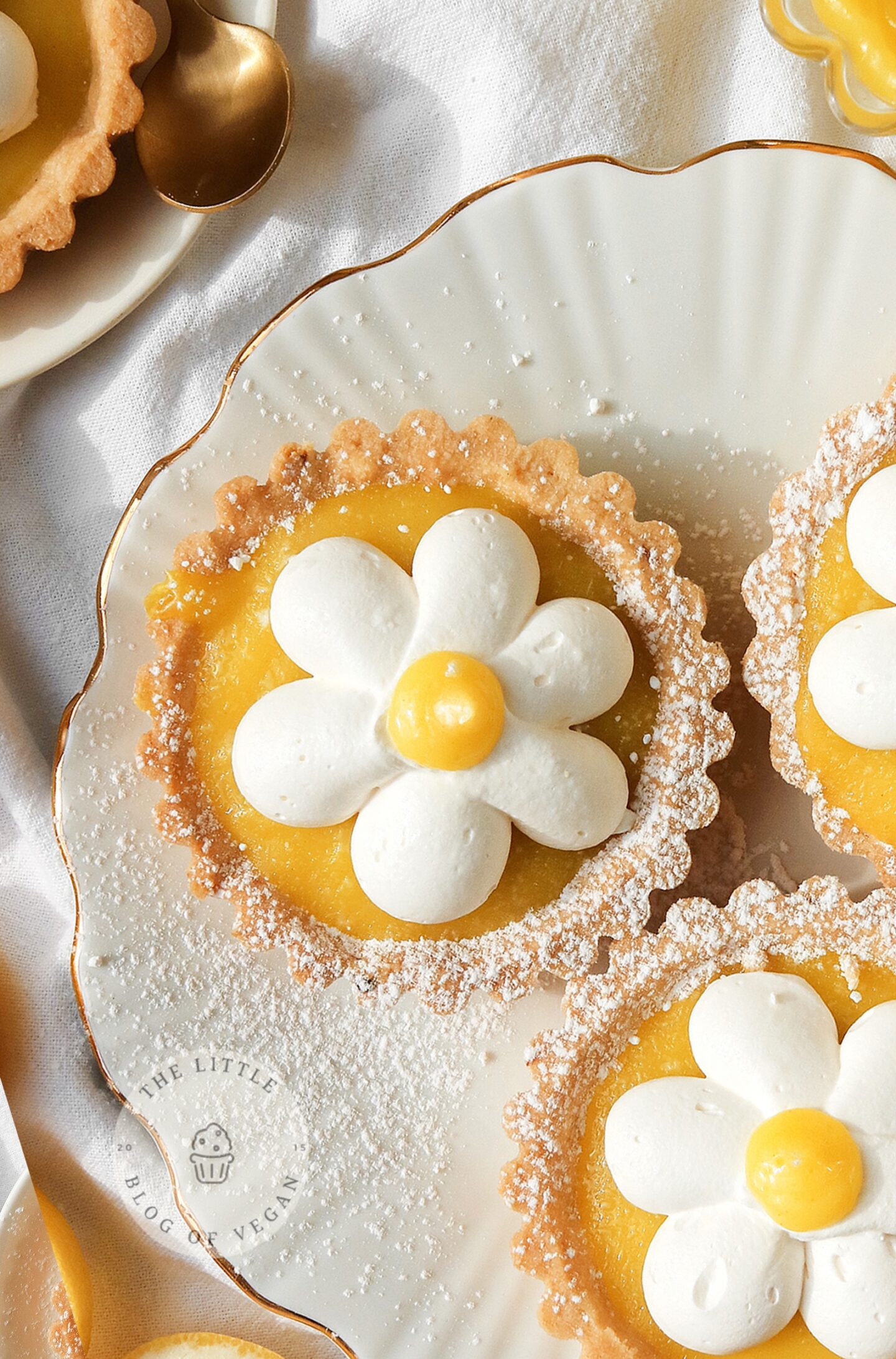 Mini Vegan Lemon Tarts - The Little Blog Of Vegan