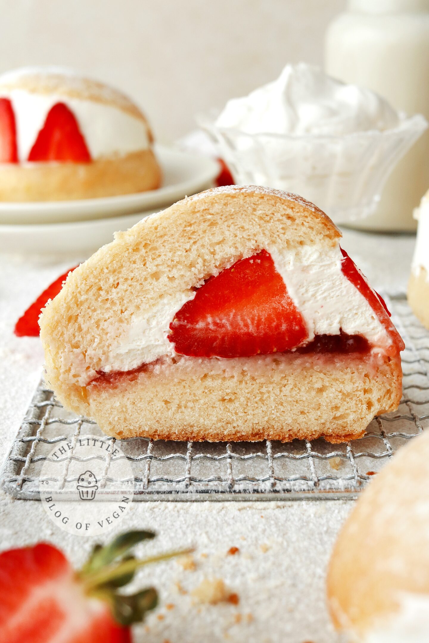 Vegan Cream Buns - The Little Blog Of Vegan