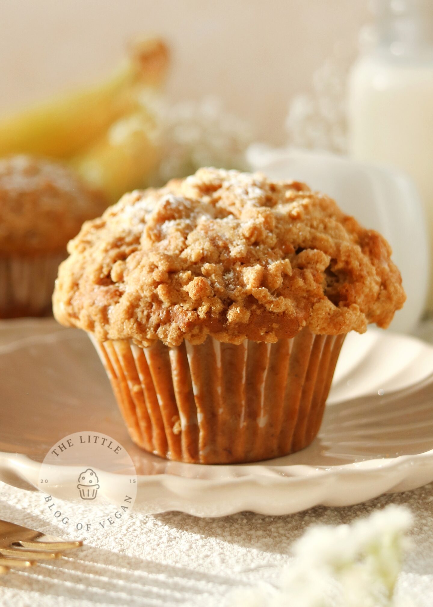Vegan Banana Bread Muffins - The Little Blog Of Vegan