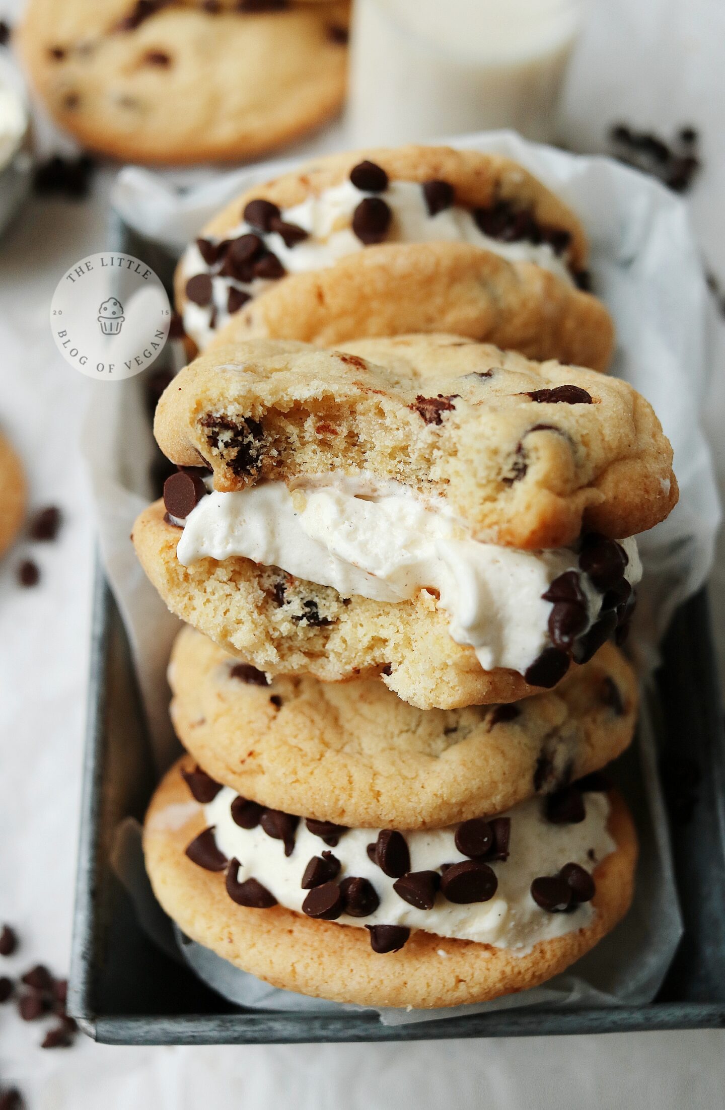 Vegan Ice-cream Sandwich Cookies - The Little Blog Of Vegan