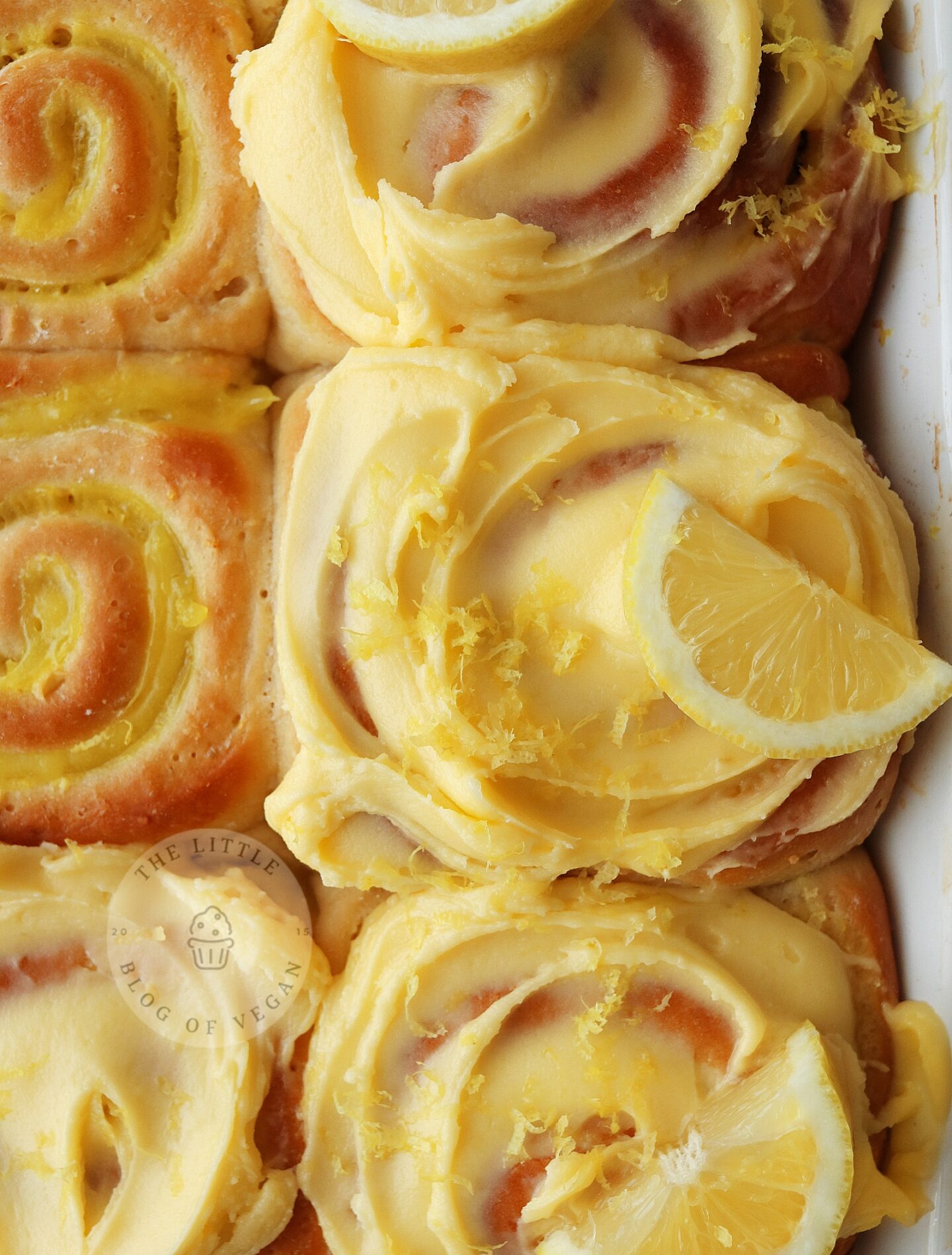 Vegan Lemon Sweet Rolls - The Little Blog Of Vegan