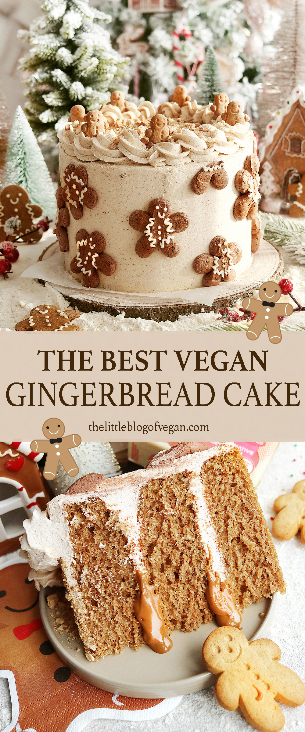 Vegan Gingerbread Cake - The Little Blog Of Vegan