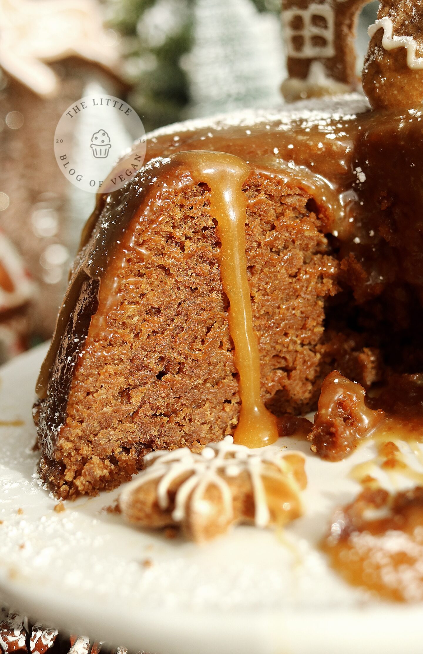 Vegan Gingerbread Steamed Pudding - The Little Blog Of Vegan