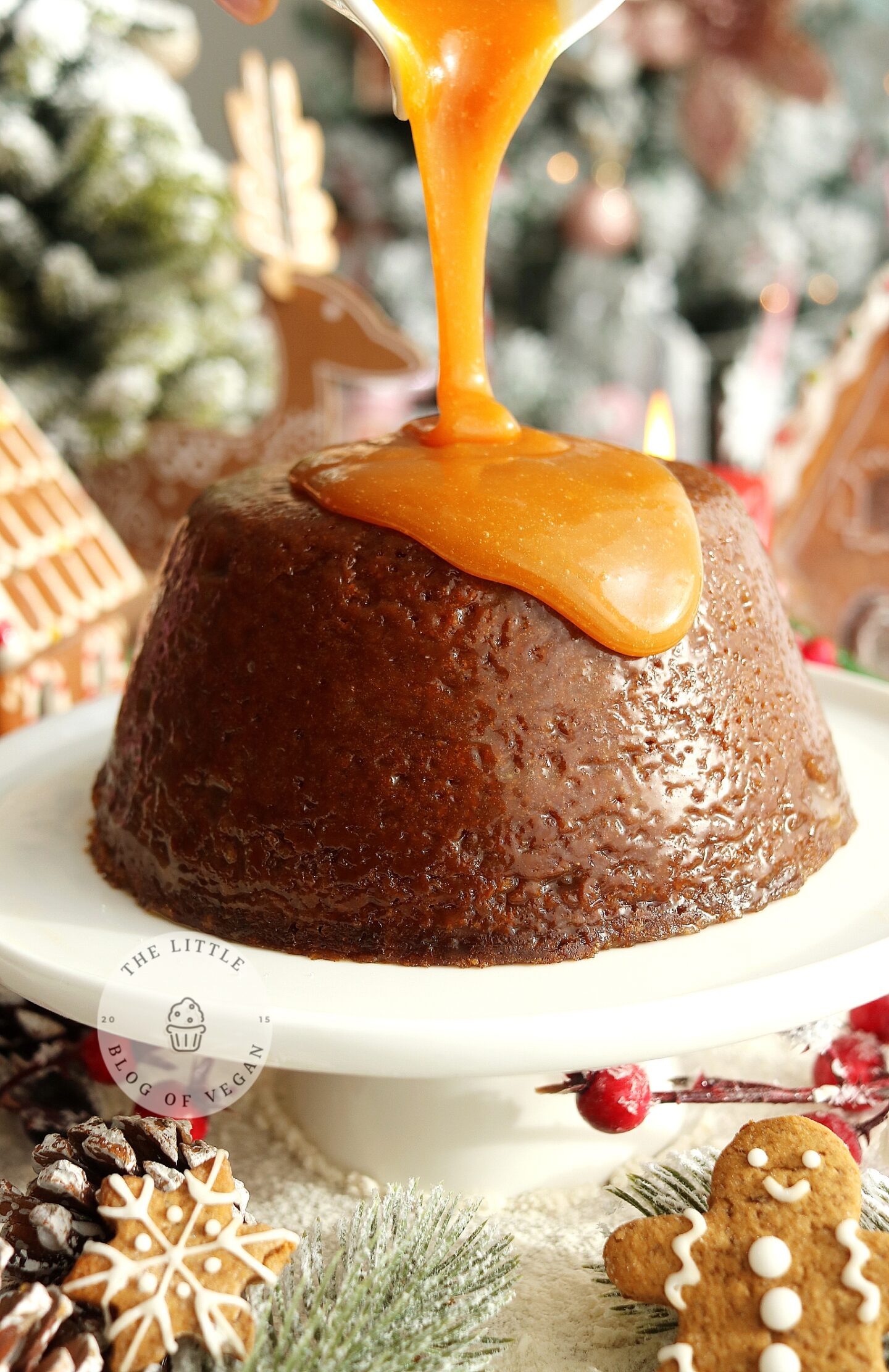 Vegan Gingerbread Steamed Pudding - The Little Blog Of Vegan