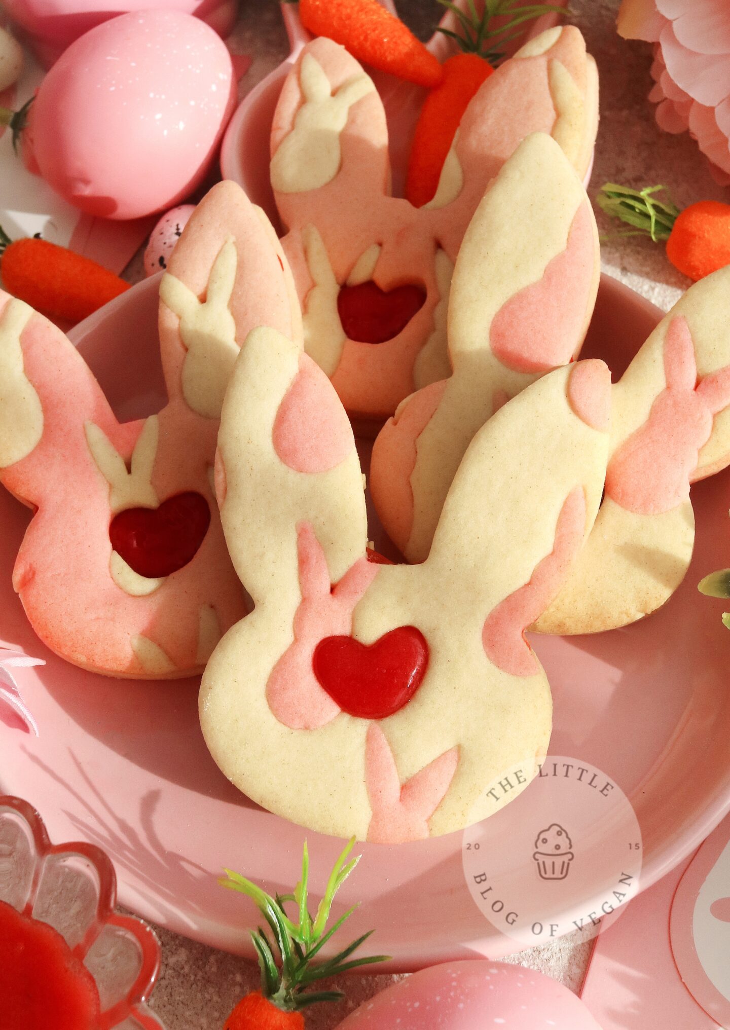 Vegan Easter Linzer Cookies - The Little Blog Of Vegan
