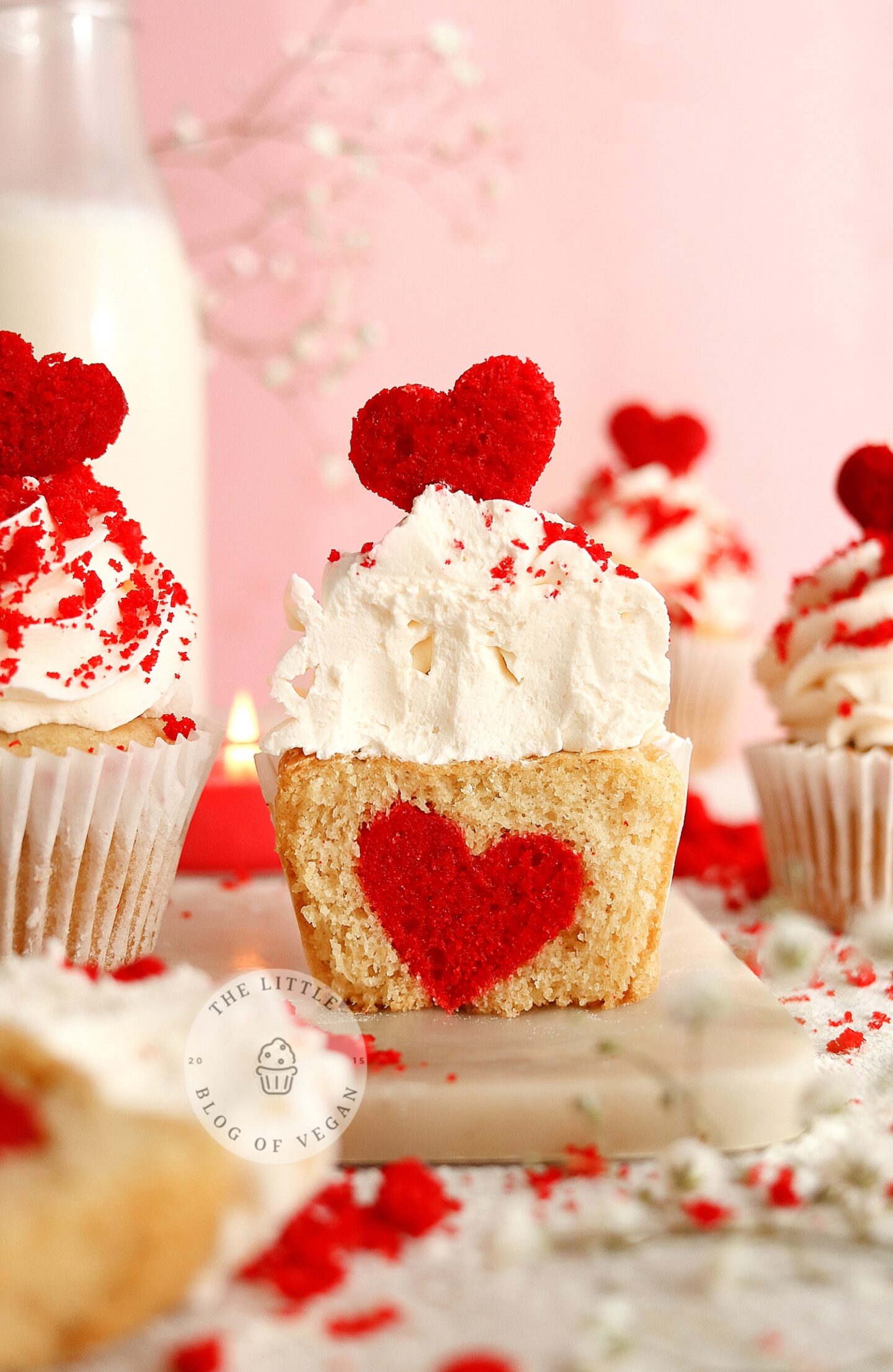 Vegan Hidden Heart Cupcakes - The Little Blog Of Vegan