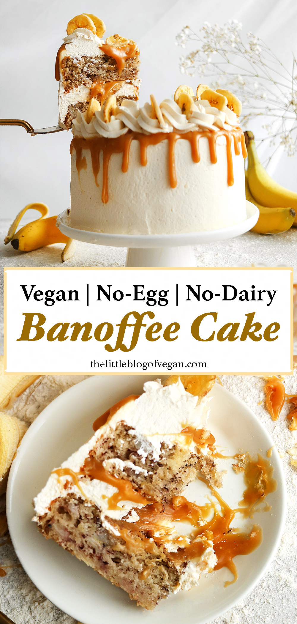 Vegan Banoffee Cake - The Little Blog Of Vegan