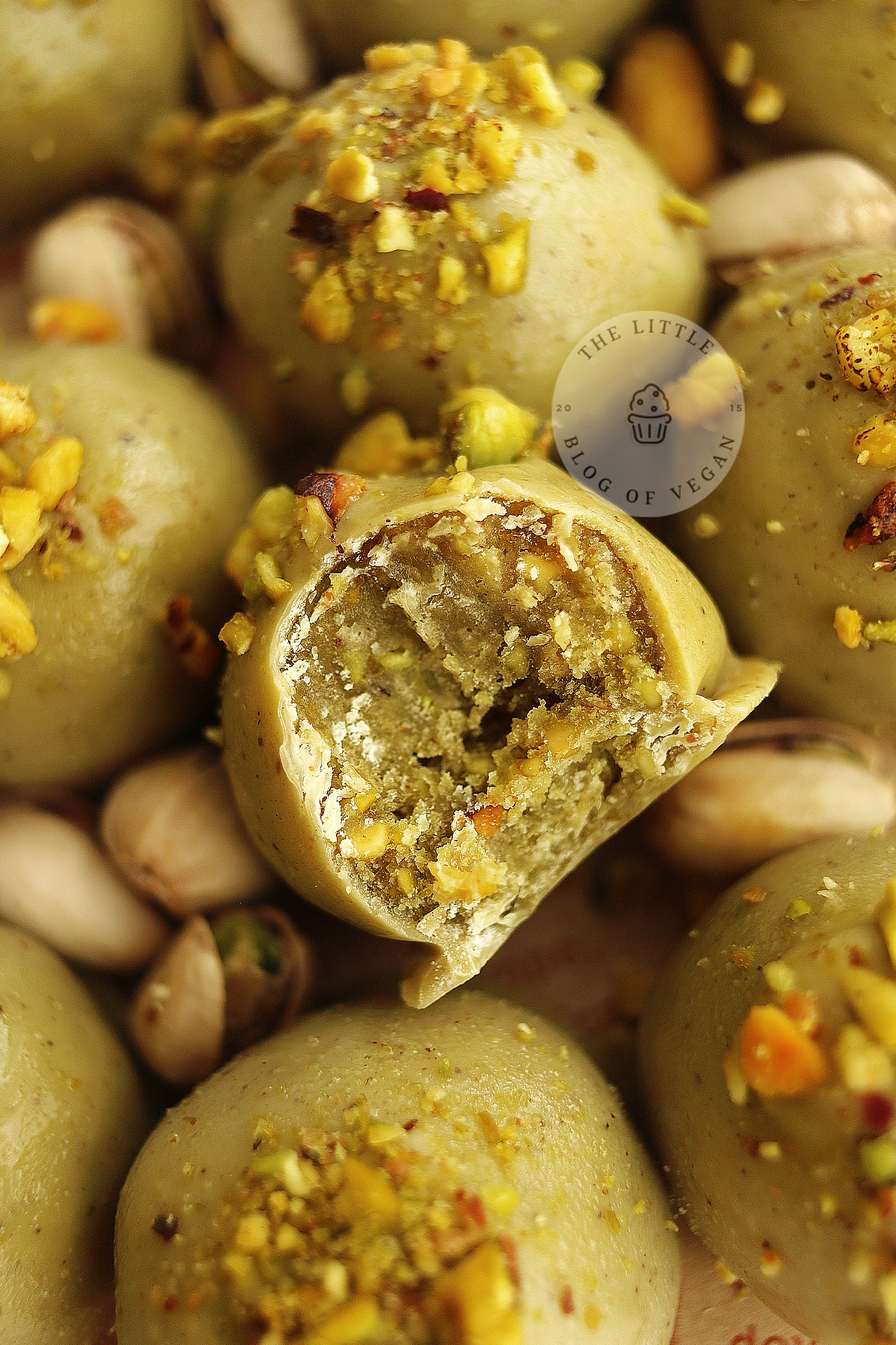 No-Bake Pistachio Truffles - The Little Blog Of Vegan