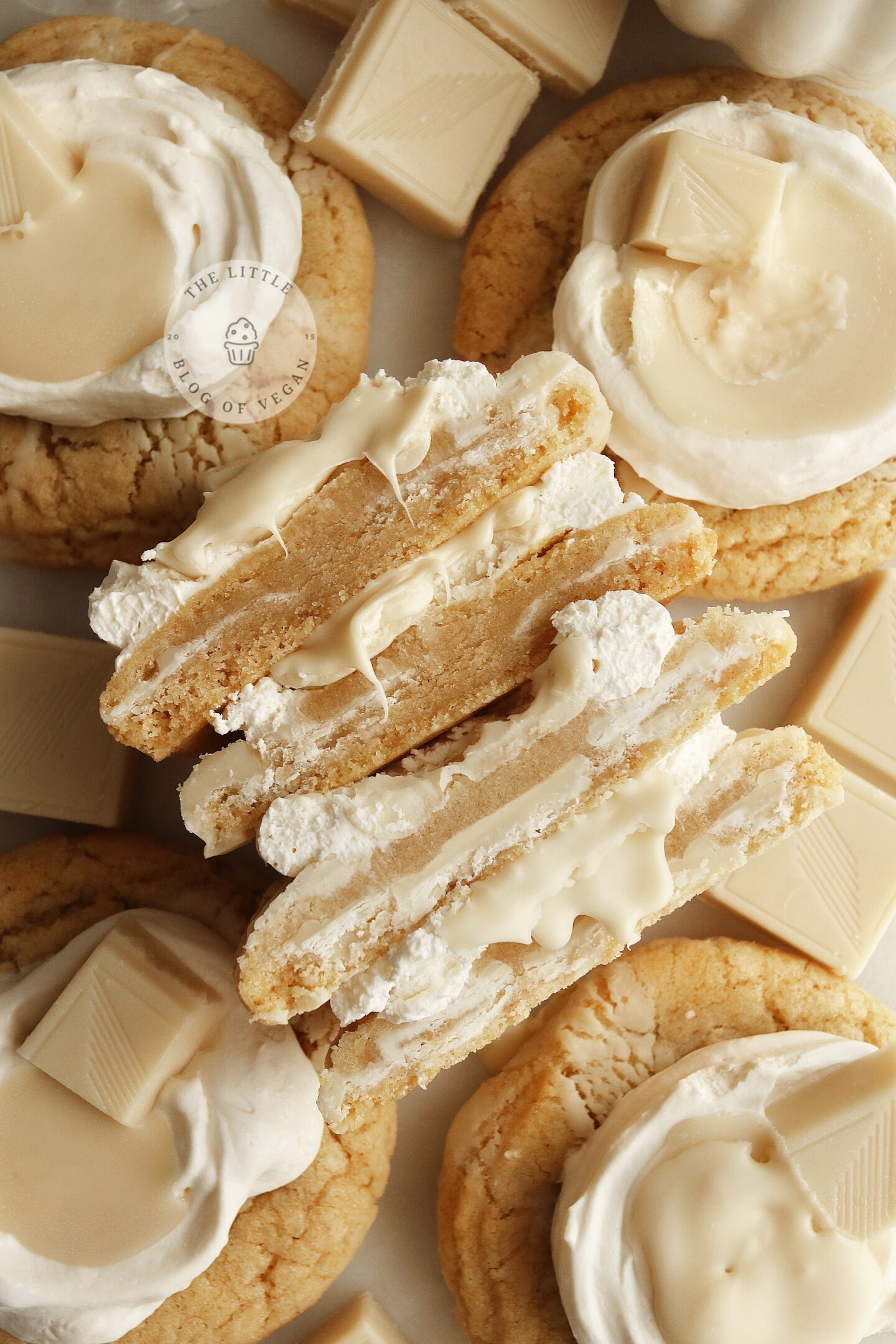 Vegan White Chocolate Chip Cookies - The Little Blog Of Vegan