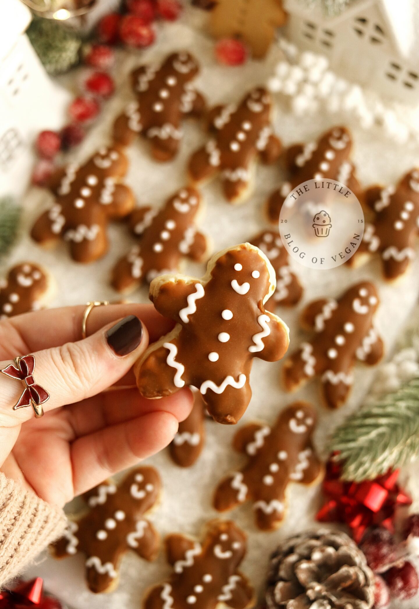 Mini Gingerbread Man Pop Tarts - The Little Blog Of Vegan
