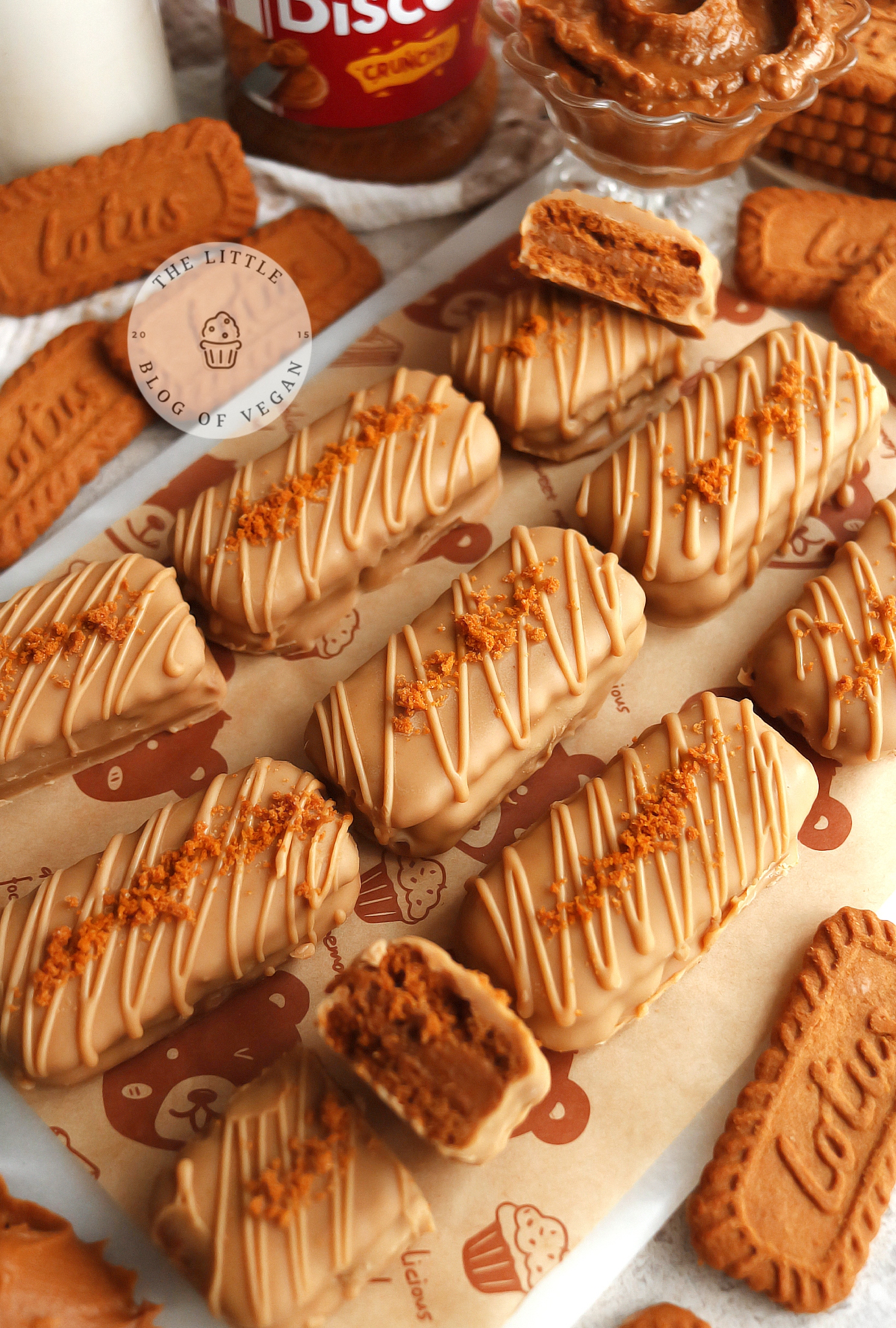 No-Bake Biscoff Tim Tams - The Little Blog Of Vegan