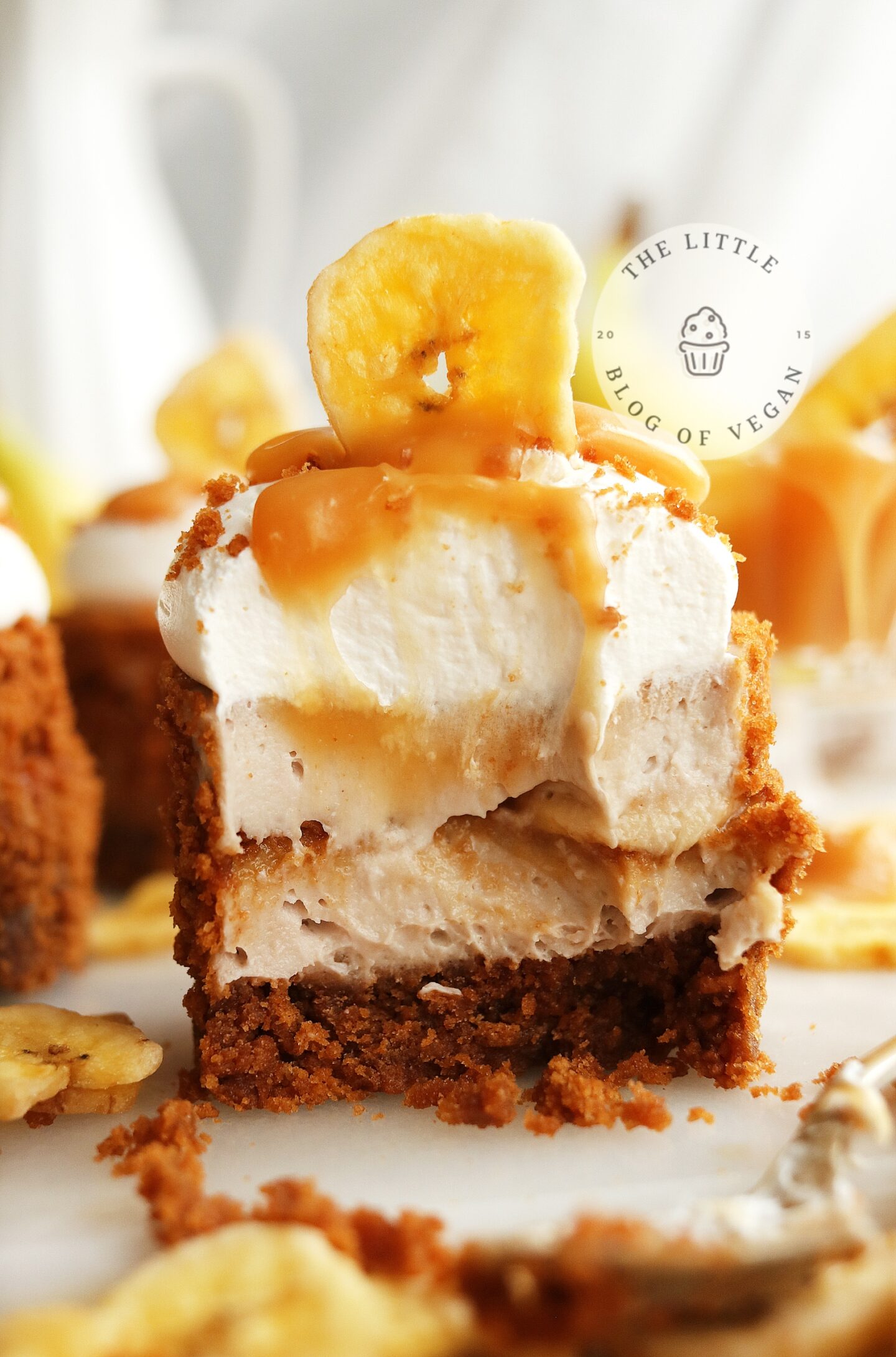 Mini No-Bake Banoffee Cheesecakes - The Little Blog Of Vegan
